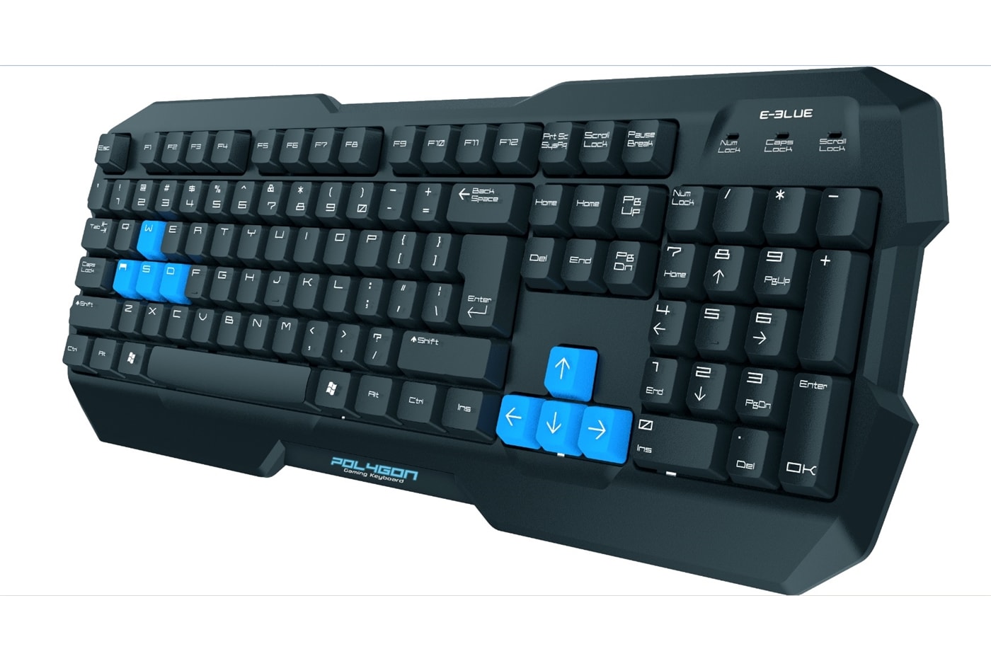 E-Blue Polygon Gaming Keyboard - 24hshop.fi