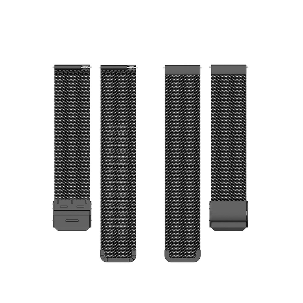 Kellon ranneke metallia 22mm - Musta - 24hshop.fi